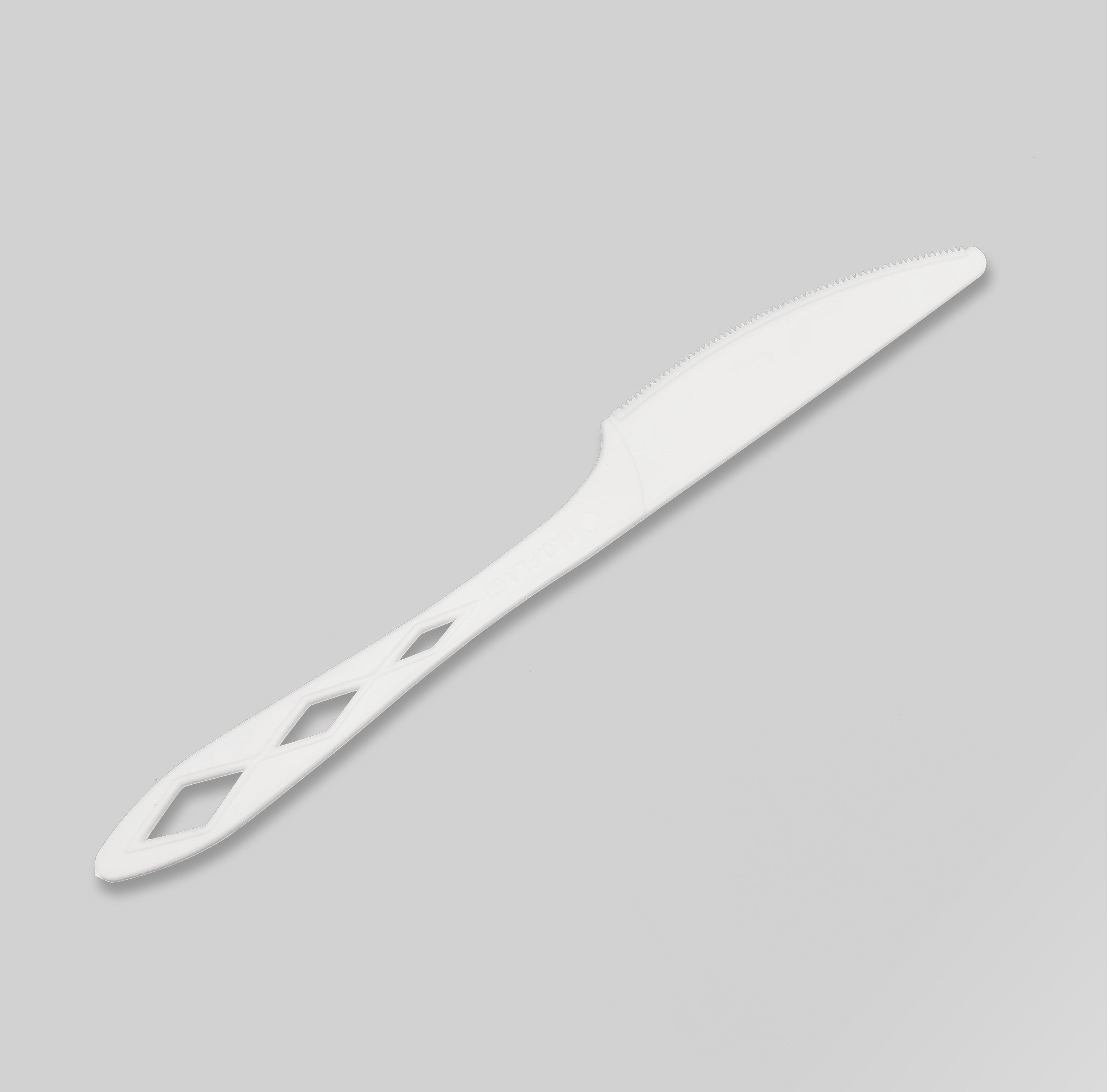 Bioplastic Knife 6.5", CPLA, White Color, Compostable – Abide Hawaii