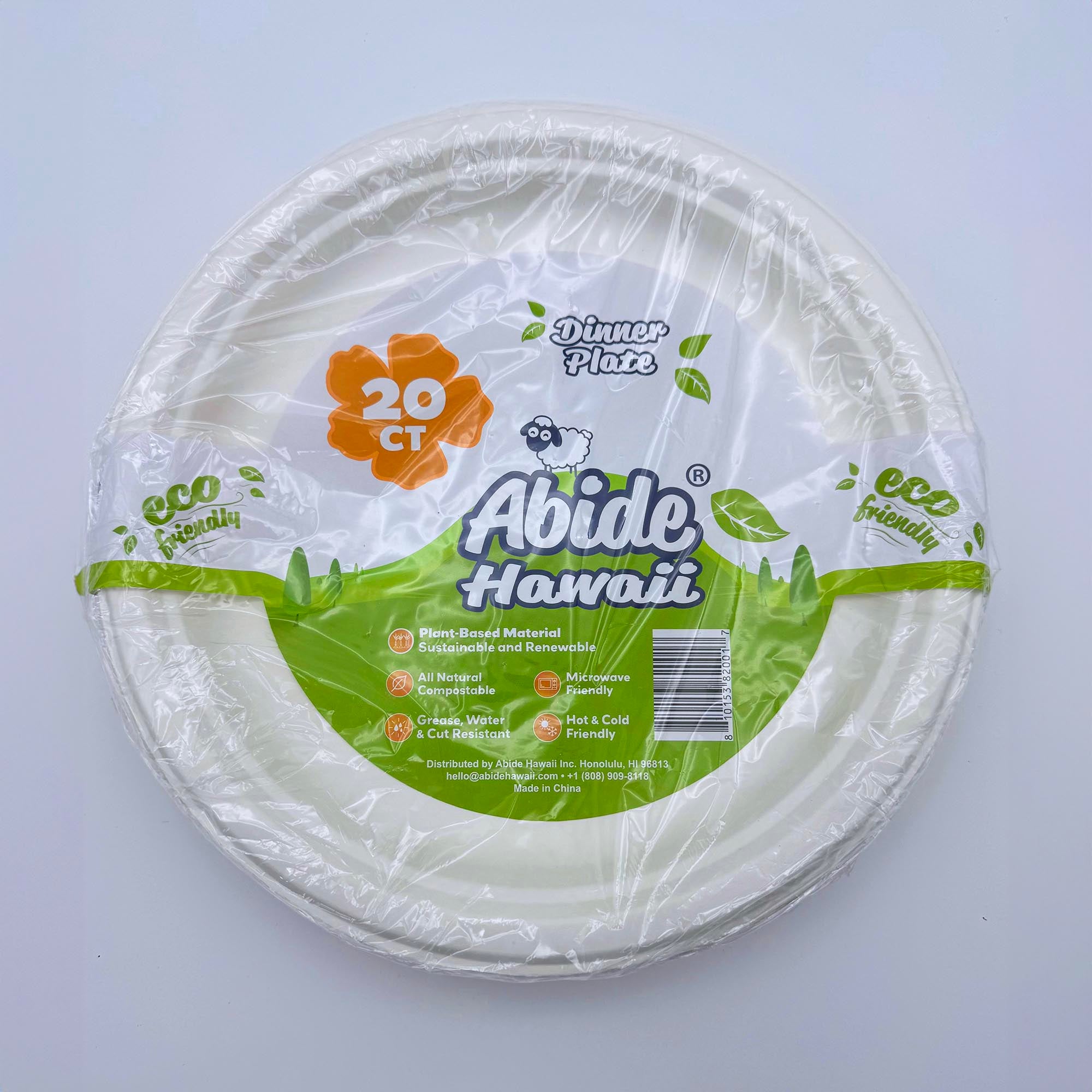 Plant Fiber Plate, White – Abide Hawaii
